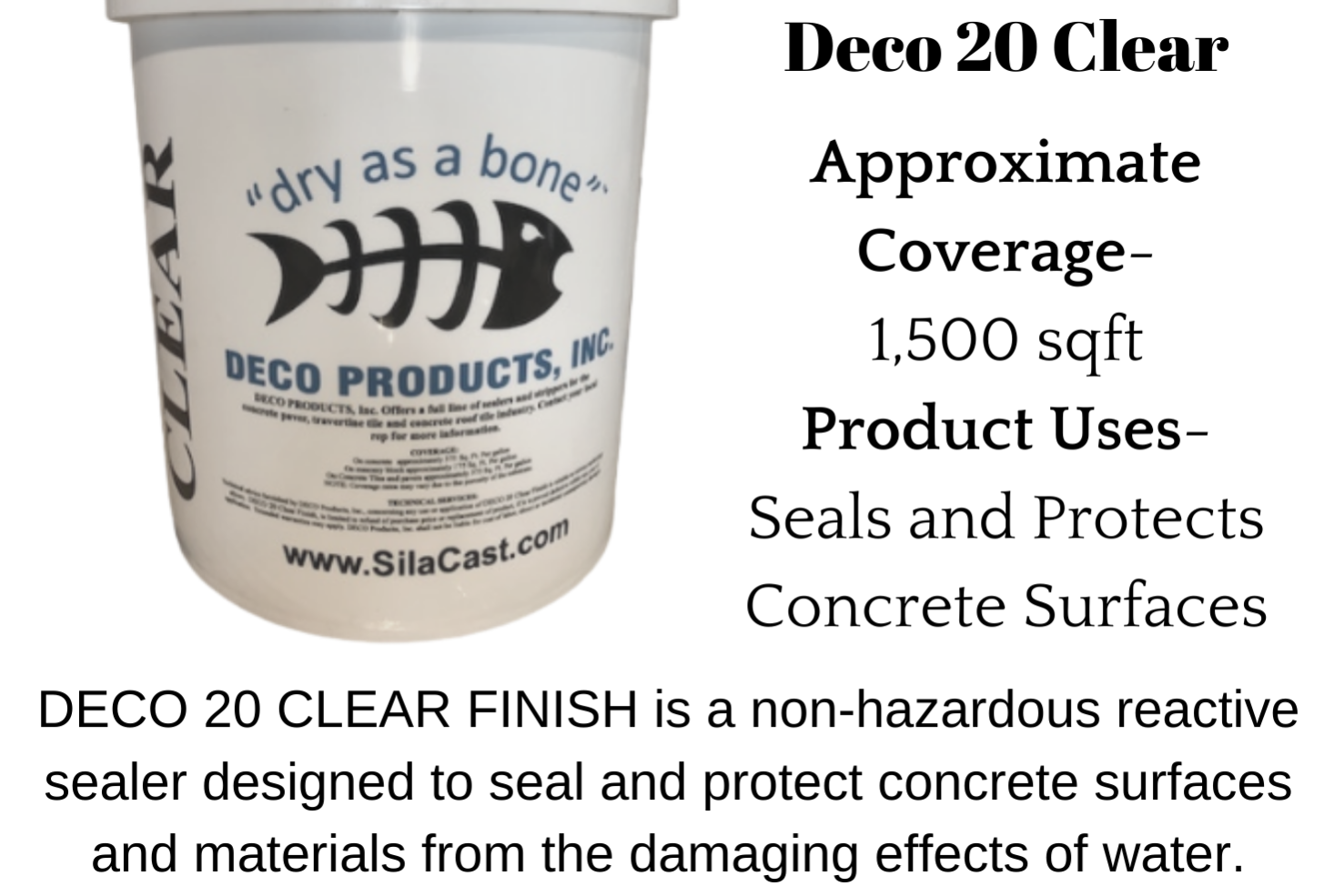 Deco 20 Clear Finish - Products | Deco Products, Inc.