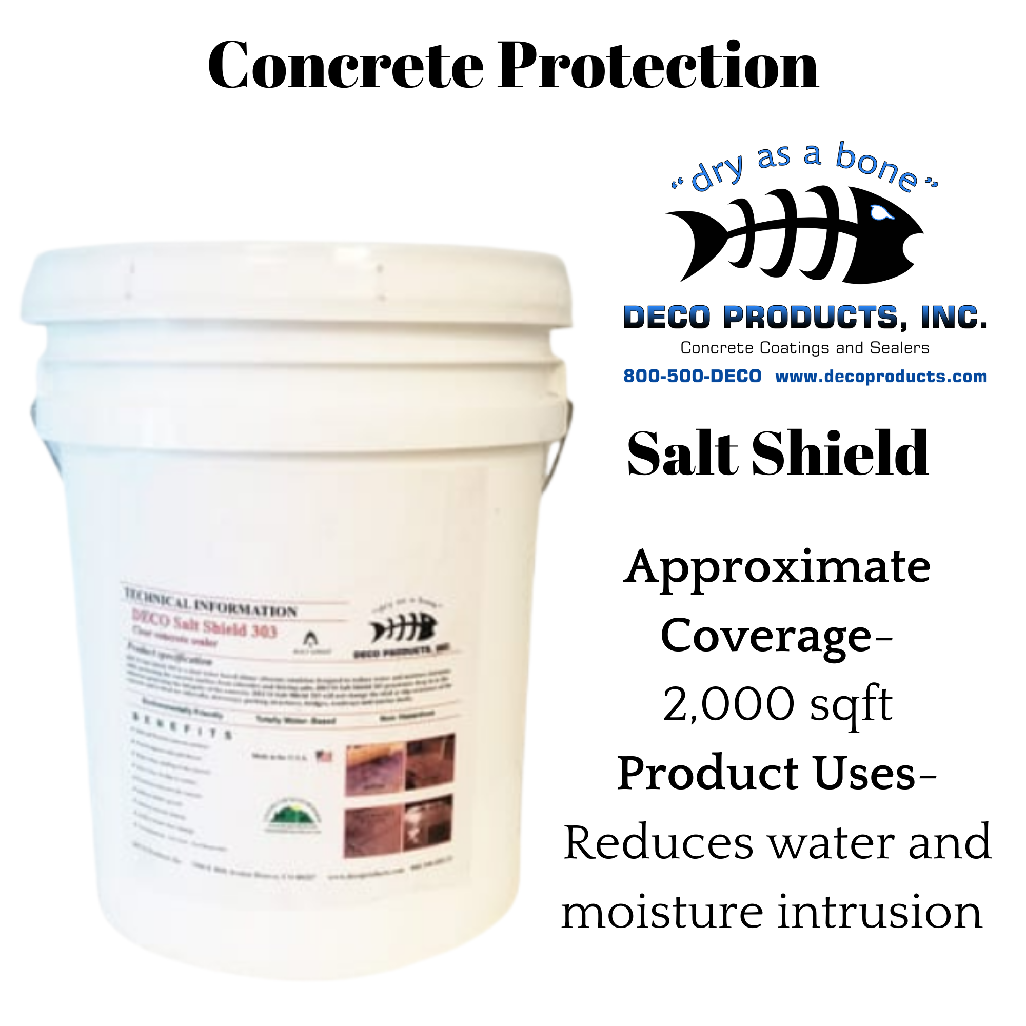 Salt Shield 303: Best Concrete Sealer for Salt Protection | Deco Products
